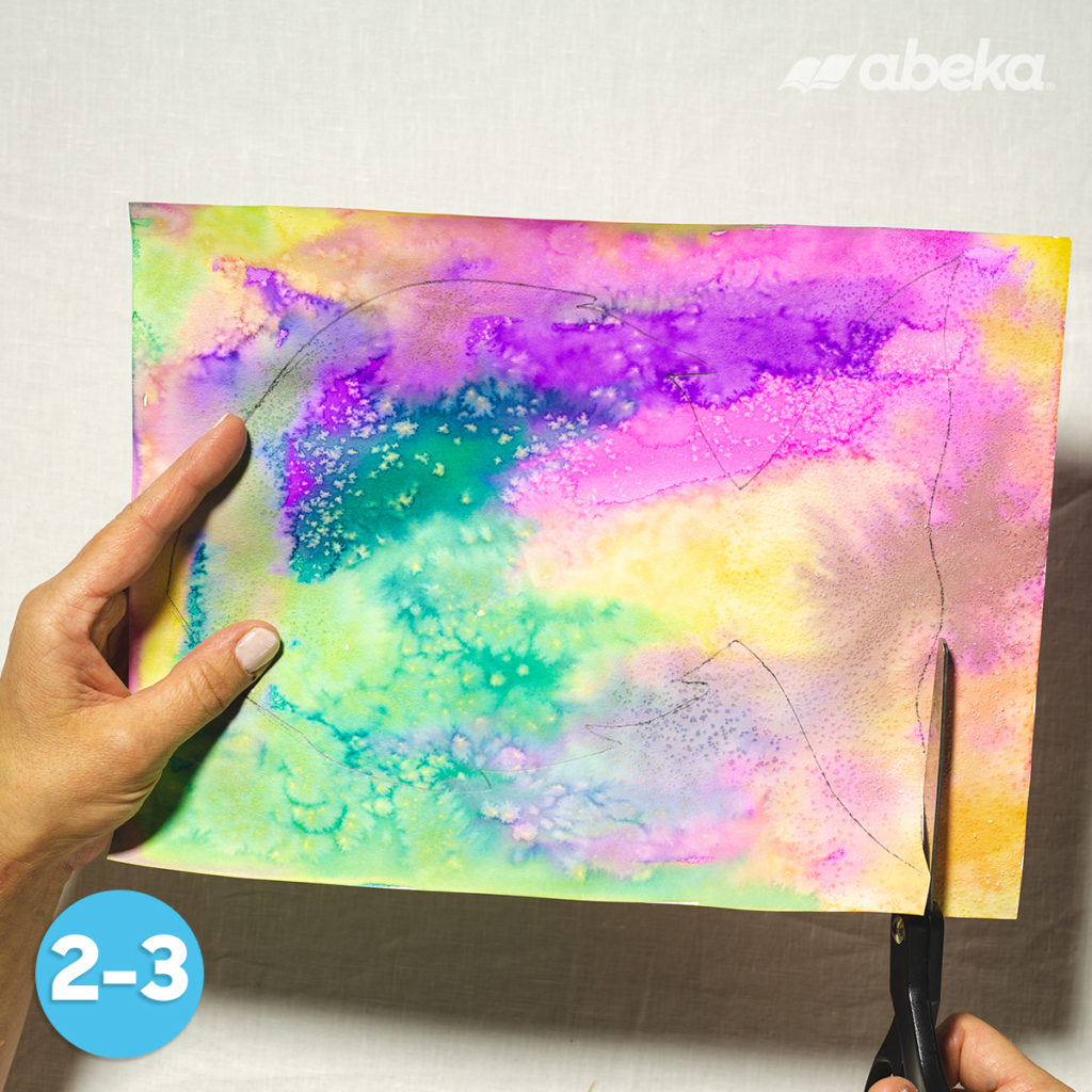 Watercolor Fish Underwater Scene - Abeka