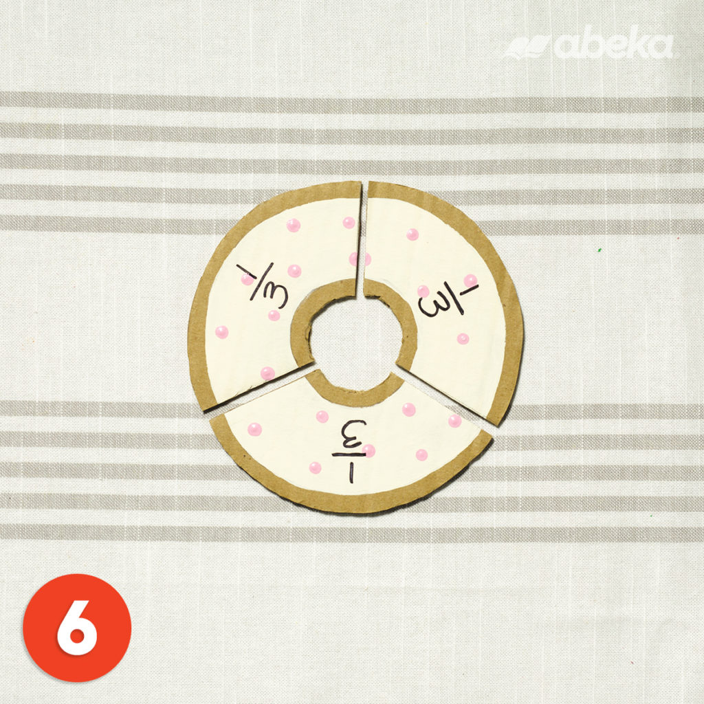 Fraction Donuts Craft - Abeka