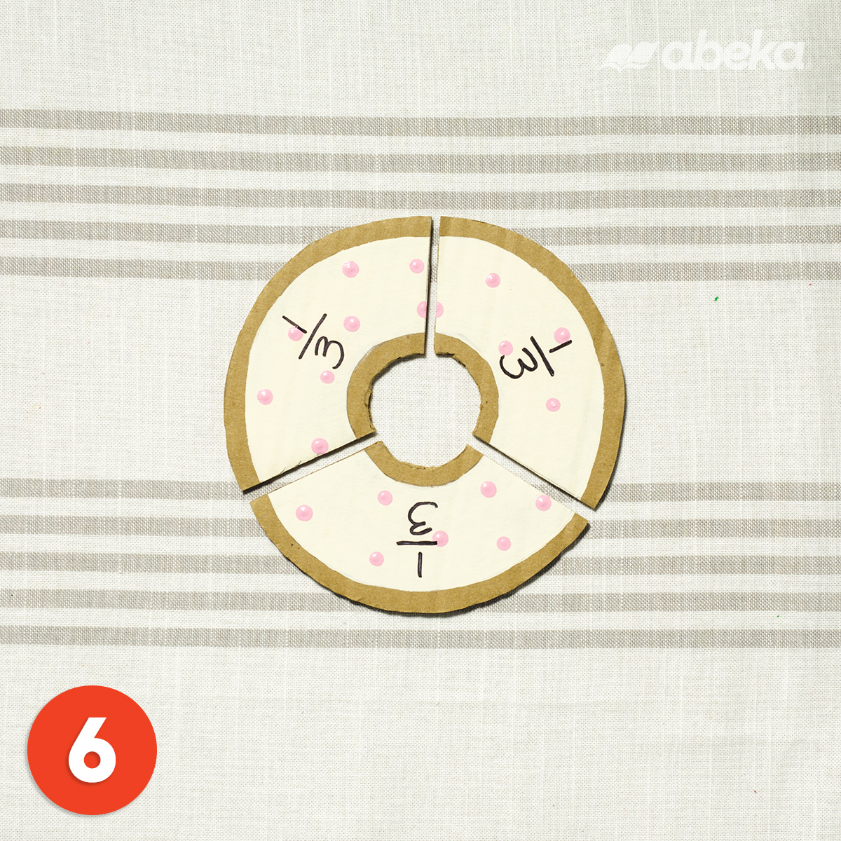 Fraction Donuts Craft - Abeka