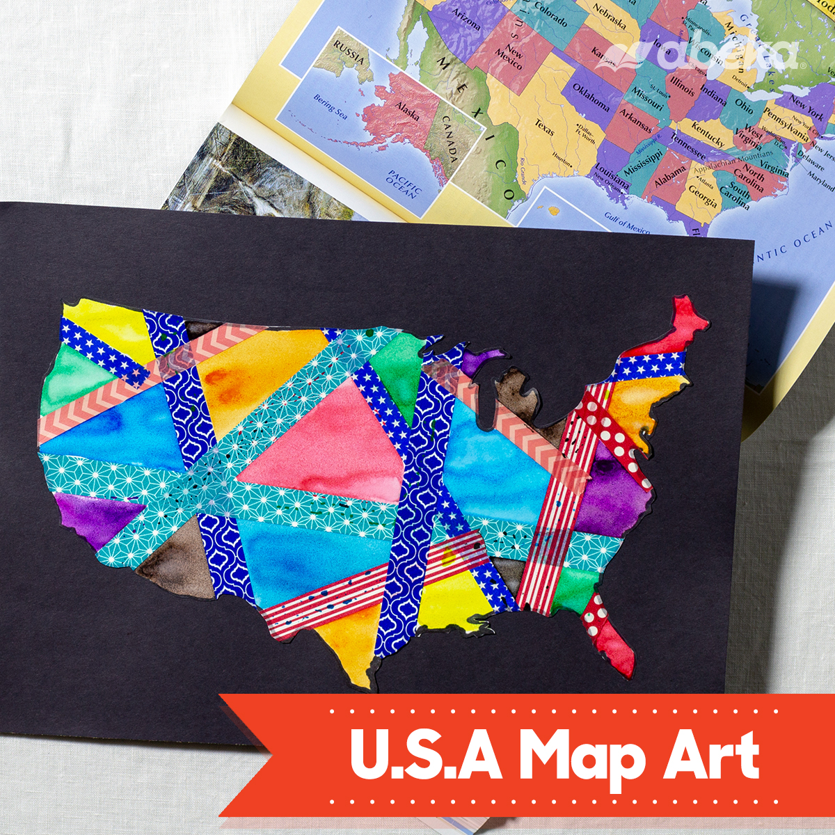 USA Map Art - Abeka