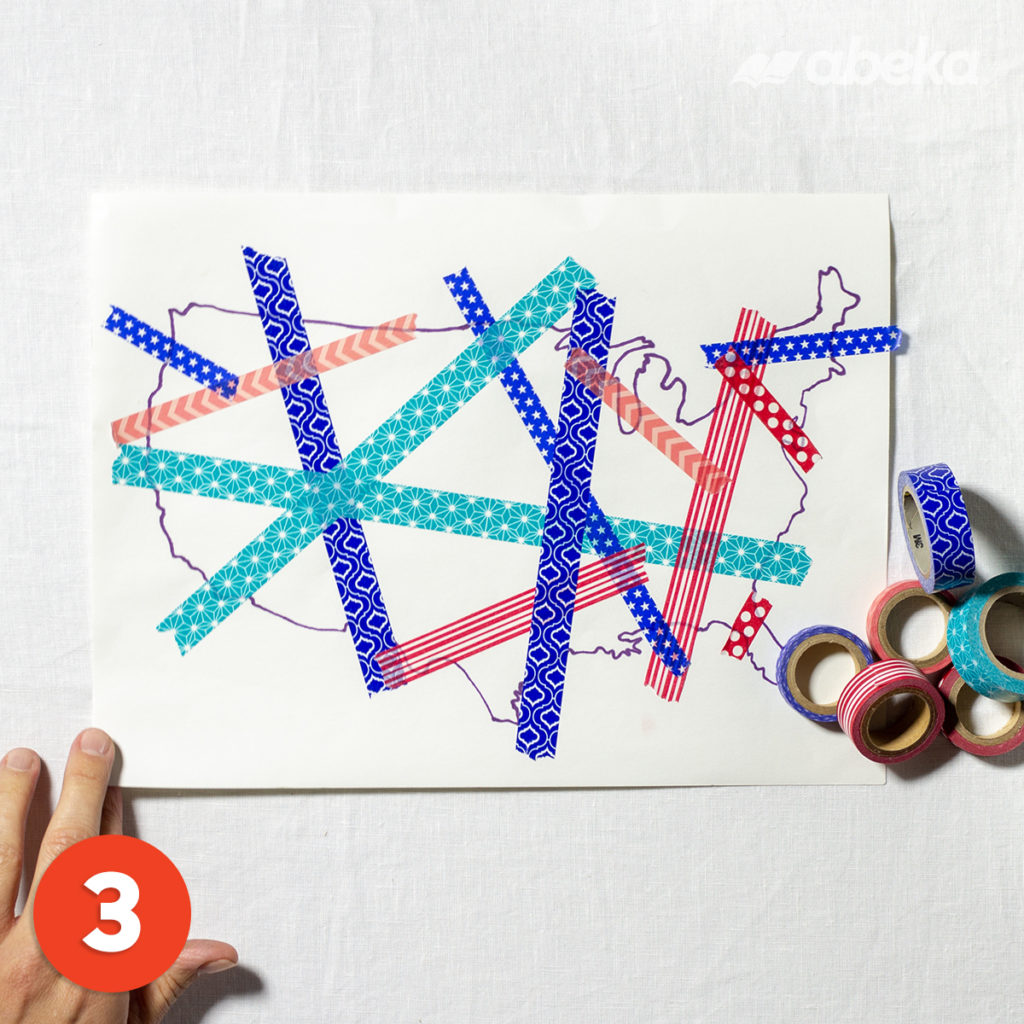 USA Map Art - Abeka