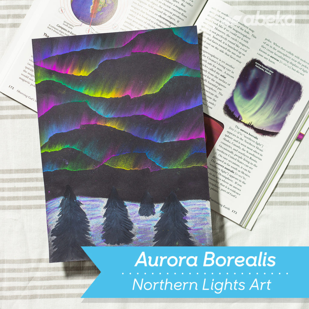 Aurora Borealis/ Northern Lights Craft - Abeka