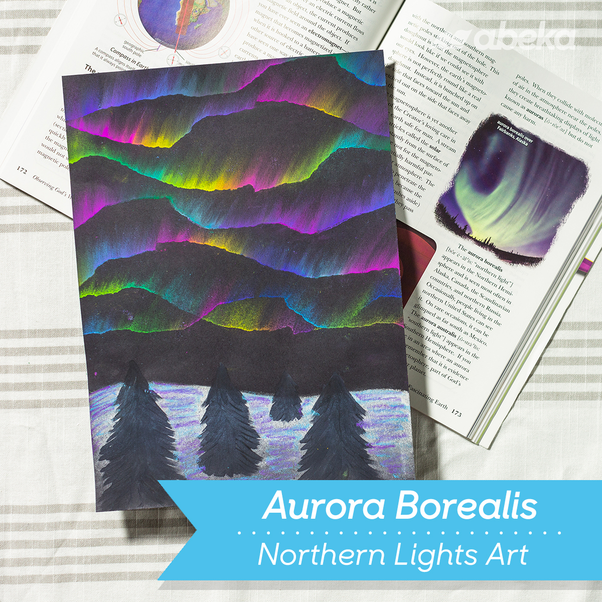 Aurora Borealis/ Northern Lights Craft - Abeka