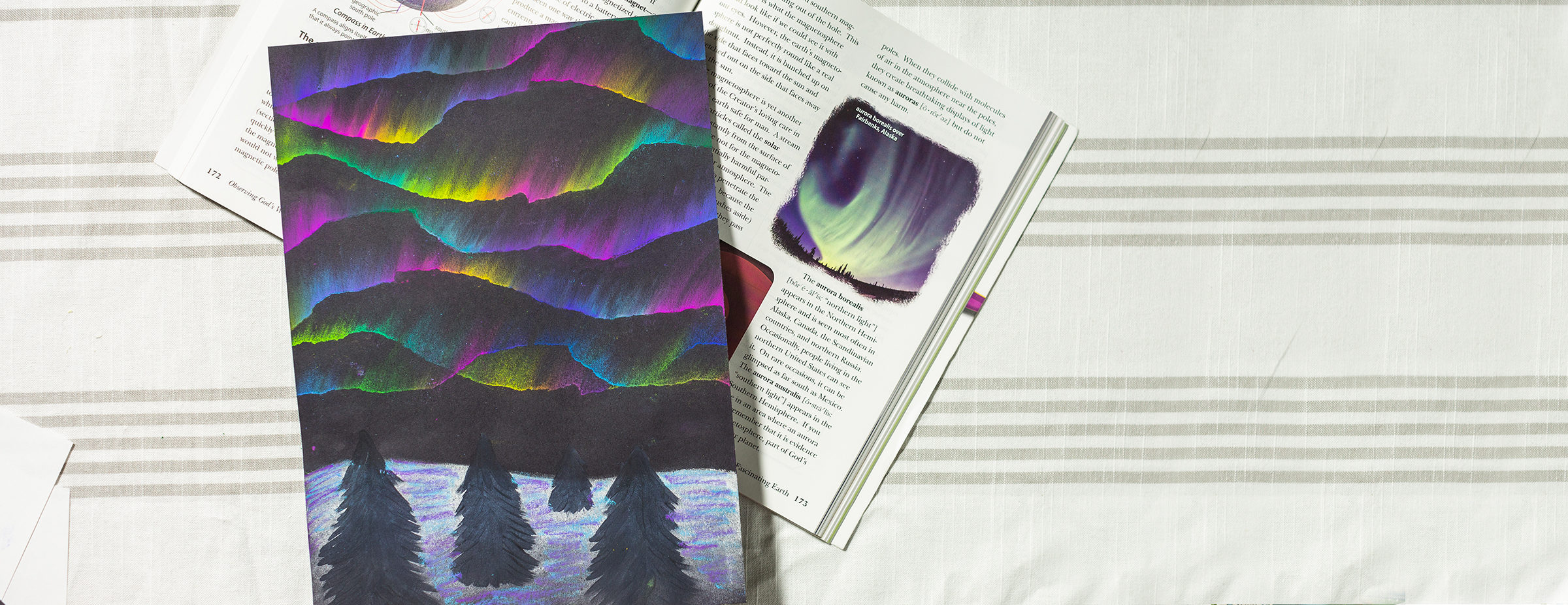 Aurora Borealis/ Northern Lights Craft - Abeka