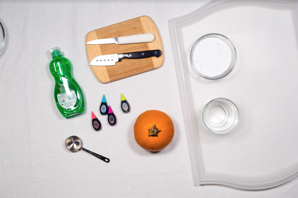 Erupting Pumpkins and Color Mixing Homeschool Science Experiment - Abeka