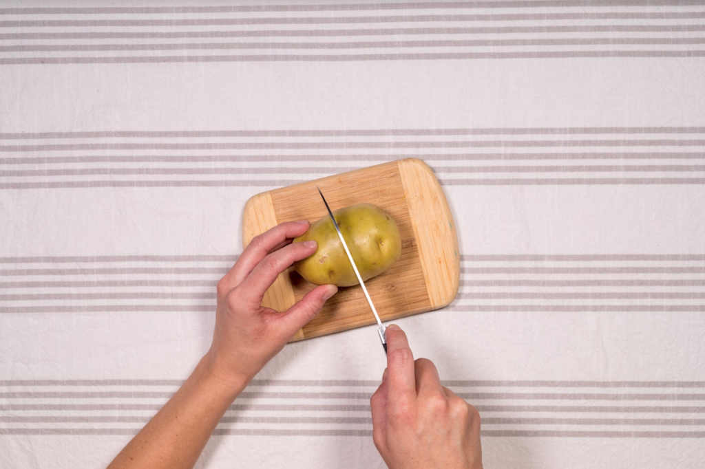 DIY Wrapping Paper with Potato Printing - Abeka