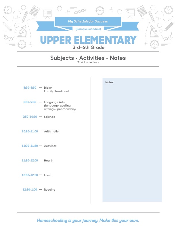 Abeka Sample Homeschool Schedules | Free Download - Abeka
