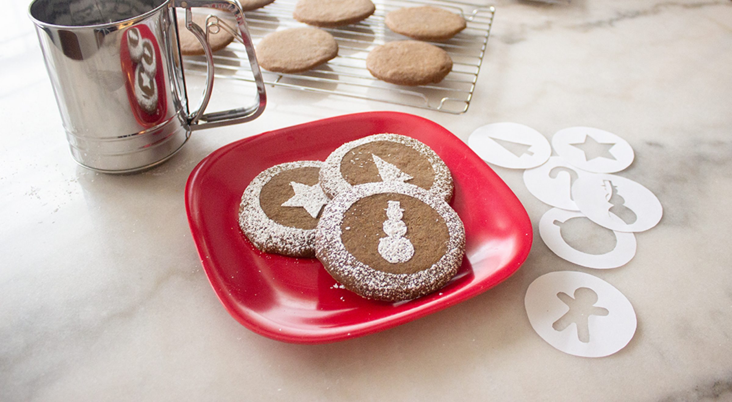 Gingerbread Cookie Recipe & Printable Powdered Sugar Stencils - Abeka