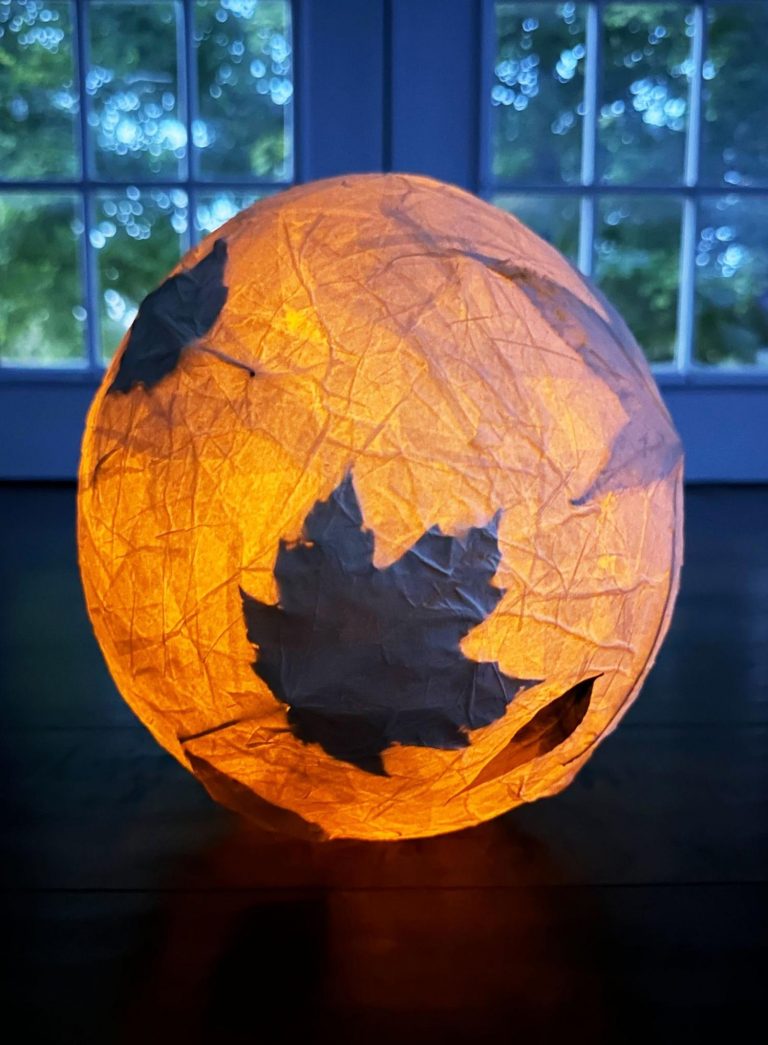 Leaf Lantern Craft for Fall - Abeka