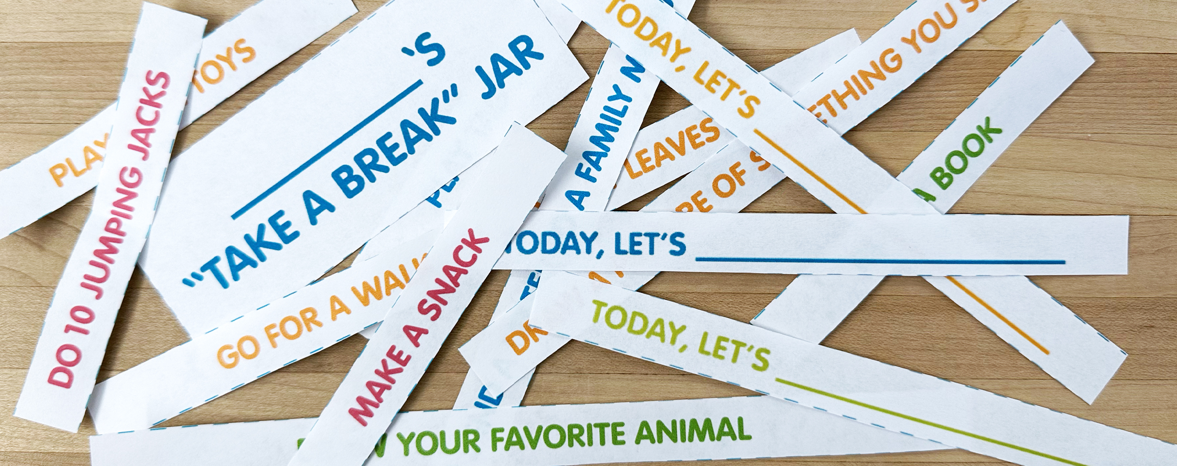 "Take a Break" Idea Jar Craft - Abeka