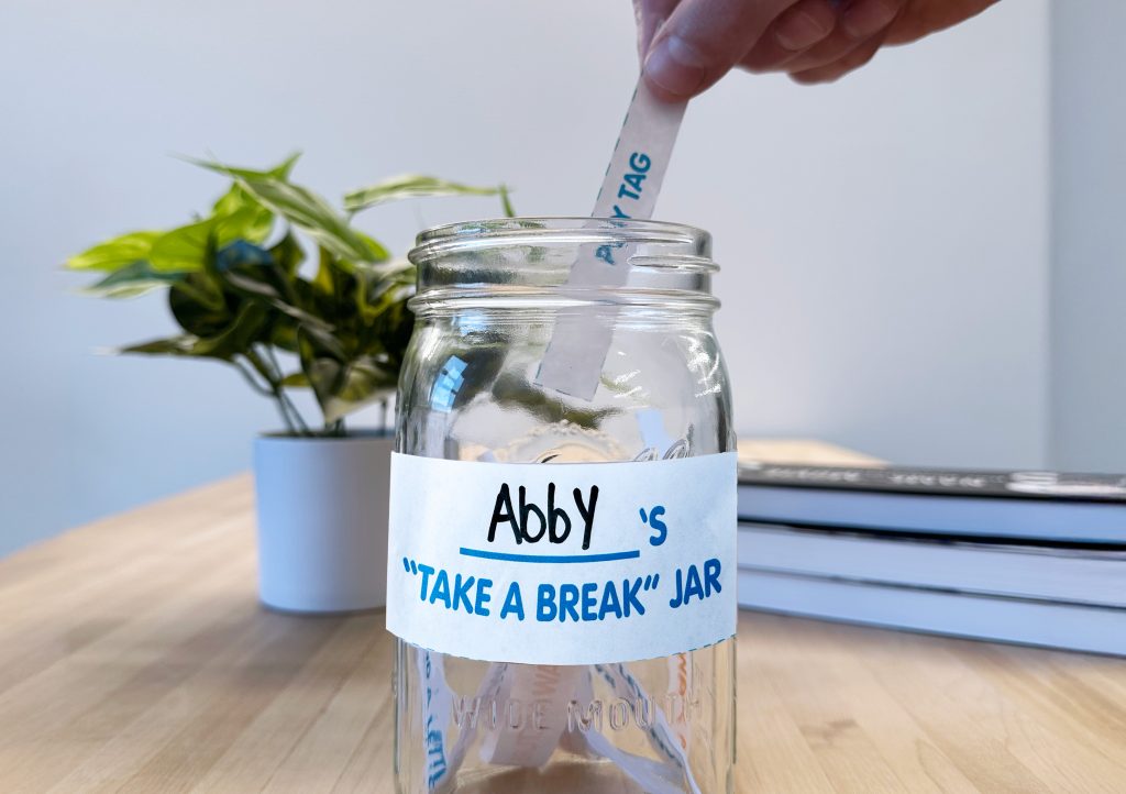 "Take a Break" Thought Jar Craft - Faberk