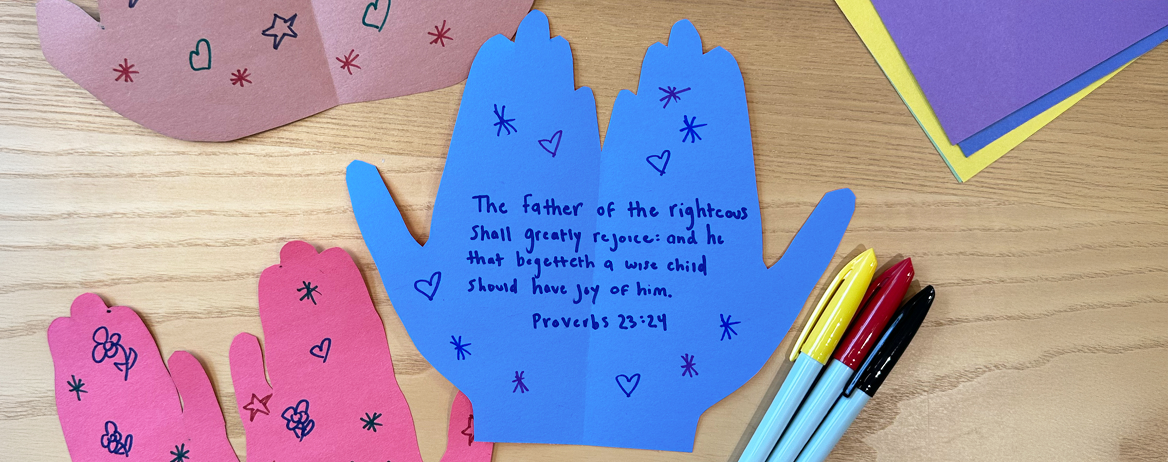 Father’s Day Praying Hands Craft - Abeka